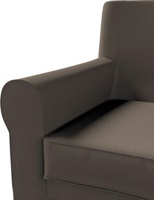 Potah na křeslo IKEA Ektorp Jennylund barva hnědá látka pletený vzor