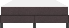 Postel s boxspringem Tmavě hnědá 140 x 190 cm textil 3398489