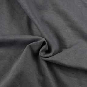 BROTEX Jersey prostěradlo tmavě šedé Rozměr: 100 x 200 cm