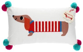 Dětský polštářek s příměsí bavlny 50x33 cm Sausage Dog – Rex London
