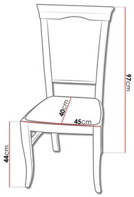 Jídelní set pro 6 osob MOVILE 31 - wenge / šedý 1