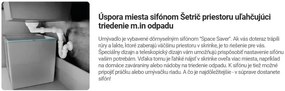 Deante Evora, 1-komorový granitový dřez 500x500x216 mm, šedá, DEA-ZQJ_S103
