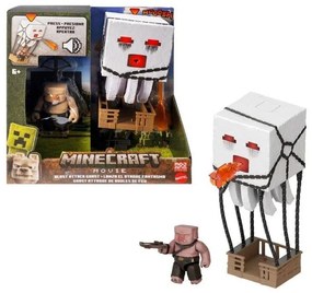 Mattel minecraft movie akční figurka blast attack ghast 25 cm, jfb69