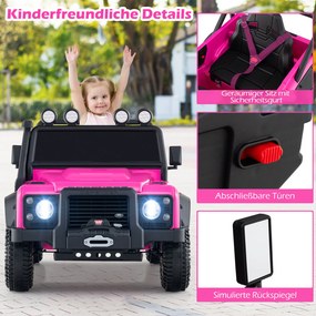 Costway Dětské elektrické vozidlo Land Rover Defender Electric Car s rodičovským