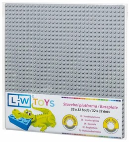 L-W Toys Základová deska 32x32 světle šedá