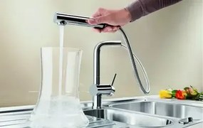 Blanco Linus S - Dřezová baterie s výsuvnou koncovkou chrom