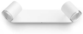 Philips Hue White Ambiance 8719514340879 Adore stropní bodové svítidlo 2xGU10 GU10 +SWITCH 5,5W/2x250lm 2200-6500K IP44 biela bluetooth Philips HUE inteligentní osvětlení
