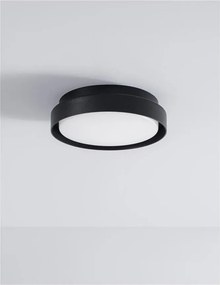 NV 9944603 Venkovní stropní svítidlo OLIVER černý hliník akrylový difuzor LED 20W 3000K 100-240V 92st. IP65 - NOVA LUCE