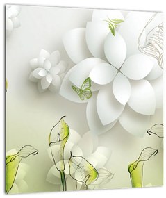 Obraz s květy (30x30 cm)