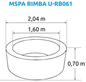 Nafukovací vířivka Marimex  MSPA Rimba U-RB061