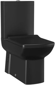 Canakcilar Ceramic  Creavit Lara WC kombi 35 x 80 x 64 cm spodní/zadní odpad keramika černá mat LR360-01