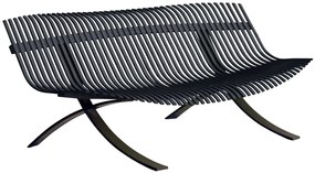 OnaDnes -20% Antracitová kovová lavice Fermob Charivari 246 cm