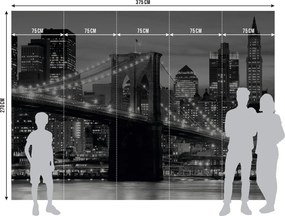Fototapeta na zed' Dramatický Brooklynský Most | 360 x 254 cm | DFTS0199