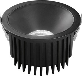 FAN INC-QUANTUM-R30-NER Zápustné venkovní svítidlo LED Quantum, hliník, černé, 30 W, 3300 lm, CCT, 16 x 16 x 9,6 cm, IP44 - FANEUROPE