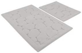 SADA 2x Koupelnová předložka LINO 60/100 cm béžová