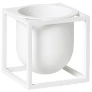 Květináč Kubus Flowerpot White 10 cm Audo Copenhagen