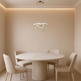 Toolight Závěsné LED svítidlo Luxury Glamour 6 G066-CP zlaté