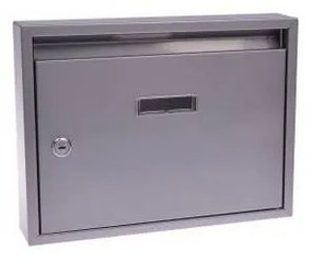 Schránka poštovní paneláková 320 x 240 x 60 mm šedá bez děr