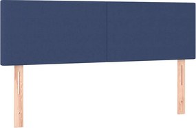 Box spring postel s matrací modrá 140x190 cm textil 3126643