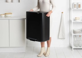 Brabantia BO pedálový koš 2x30L černá