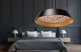 Toolight, LED závěsné svítidlo Cristal 20W APP1028-CP, černá, OSW-01233
