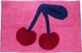Růžová textilní koupelnová předložka 83x52,5 cm Cherry – Rex London