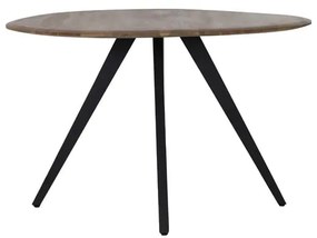 Kulatý jídelní stůl s deskou z akácie v přírodní barvě ø 120 cm Mimoso – Light &amp; Living