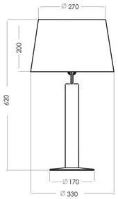 4concepts Designová stolní lampa LITTLE FJORD Barva: Černo-bílá