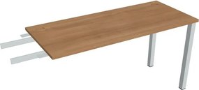 Hobis Kancelářský stůl řetězící do úhlu Hobis UE 1400RU, deskaakát, bílá RAL 9016