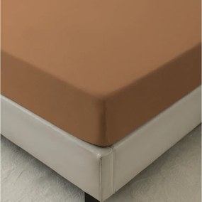 Prostěradlo z mikrovlákna MICROVELLE hnědé 180x200 cm