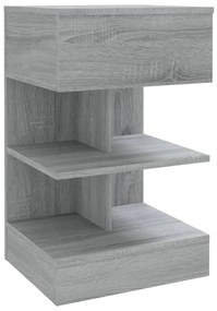 Noční stolky 2 ks šedé sonoma 40 x 35 x 65 cm kompozitní dřevo