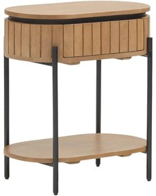 OnaDnes -20% Dřevěný noční stolek Kave Home Licia 55 x 56 cm