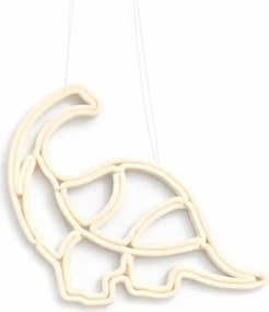 ECOprint vánoční ozdoba dinosaurus 30 cm bílá, 3D tisk, plast, venkovní