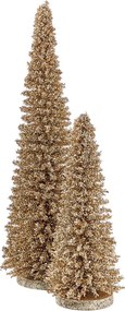 X-MAS Dekorační jedle třpytivá 28 cm - zlatá