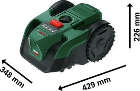 BOSCH Robotická sekačka Visimow 18 V-100 0.600.8E1.002 (1 × 4 Ah) + náhradní nože