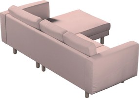 Potah na pohovku IKEA Norsborg 3-místná se šezlongem barva růžová látka pletený vzor