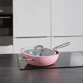 Wok pánev s poklicí/s keramickým povrchem ø 28 cm Meda 3.0 – FABINI