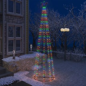Vánoční stromek kužel 400 vícebarevných LED diod 100 x 360 cm - Default Title