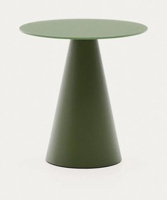 Kulatý odkládací stolek se skleněnou deskou ø 50 cm Wilshire – Kave Home