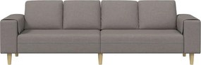 Pohovka do obývacího pokoje Taupe 250 x 77 x 76 cm Polyester 3335086