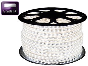 ECOLIGHT LED pásek - 230V - SMD 2835 - 1m - 60LED/m- 6W/m - 380Lm - IP68  - studená bílá - 10mm