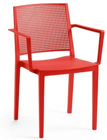 Jídelní židle GRID ARMCHAIR Rojaplast Červená