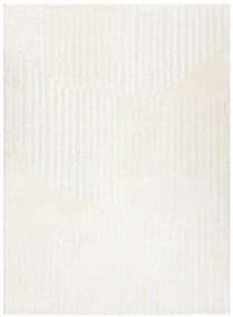Dywany Łuszczów, Kusový koberec Mode 8589 geometric cream, 140x190, bílá, kancelář