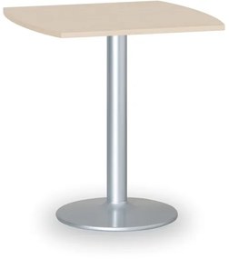 Konferenční stolek FILIP II, 660x660 mm, šedá podnož, deska bříza