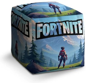 Sablio Taburet Cube FORTNITE Horská krajina: 40x40x40 cm