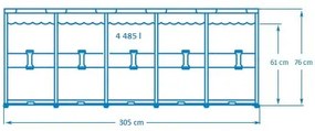 INTEX METAL FRAME POOLS Bazén 305 x 76 cm 28202