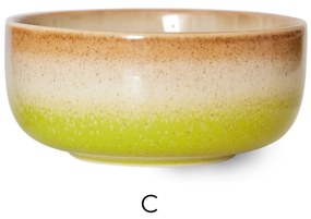 HK living Kameninová miska Dessert / Humus 70’s 400 ml C, multi barva, keramika