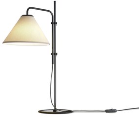 Marset A641-406 Funiculí, černá stolní lampa s pískovým textilním stínidlem, 1xE14, 61cm