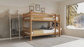 Patrová postel z masivu LENNY - buk natur 140
