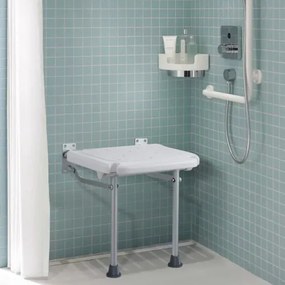 skládací sedátko do sprchy PE 39,9 × 37,6 cm nástěnná sprchová lavice 226,8 kg